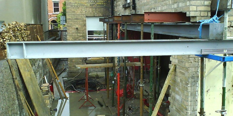 RSJ Steel beam installation Box frames Goal posts Wall removal