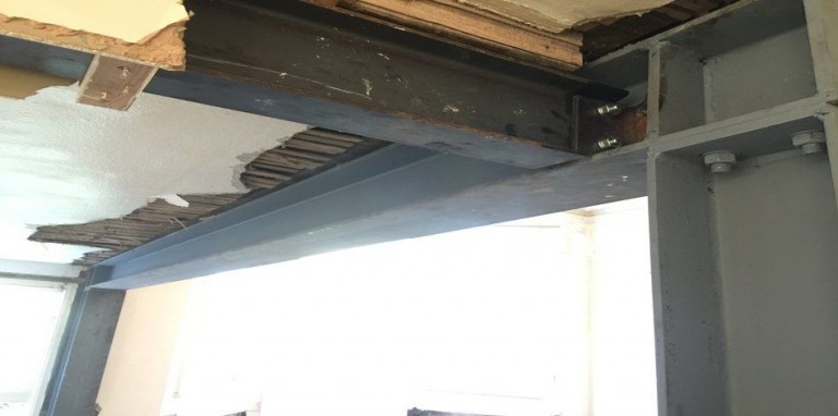 RSJ Steel beam installation Box frames Goal posts Wall removal