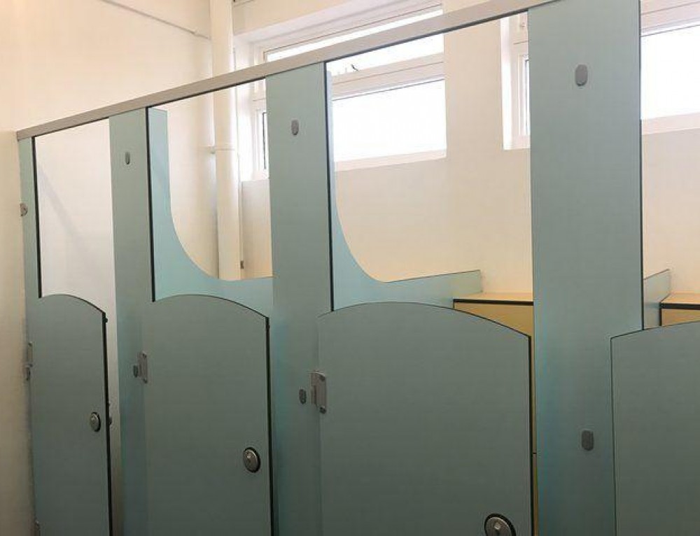 washroom cubicles and toilets Case Study - North London