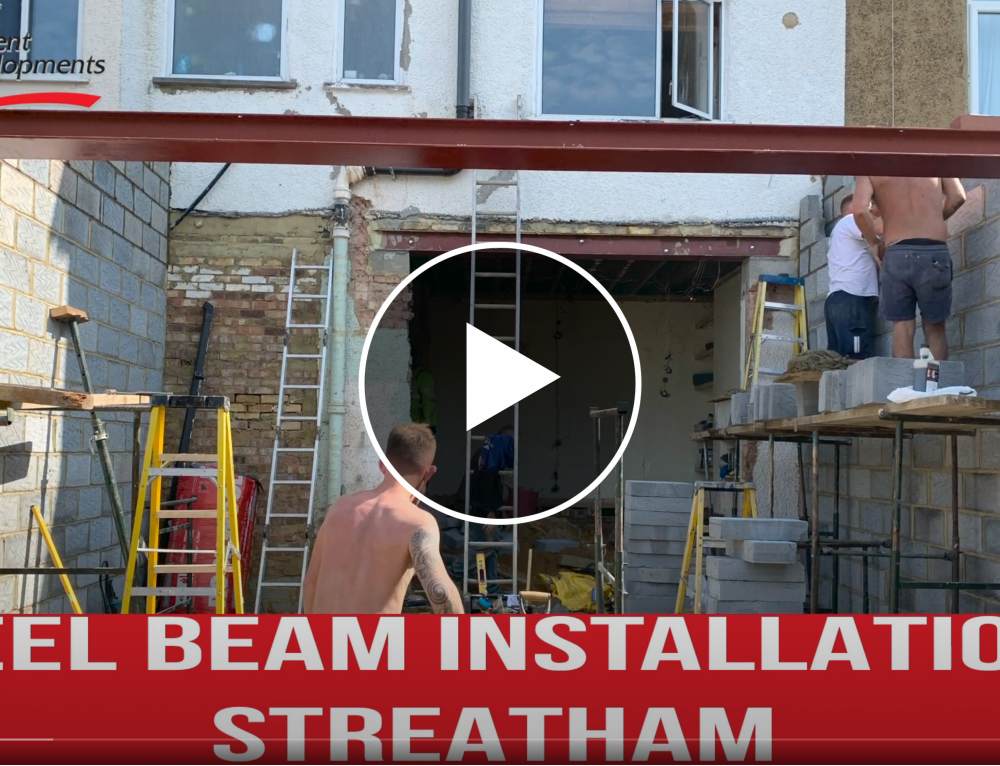 Watch NOW How To Install RSJ Steel Beams With Bifold Doors