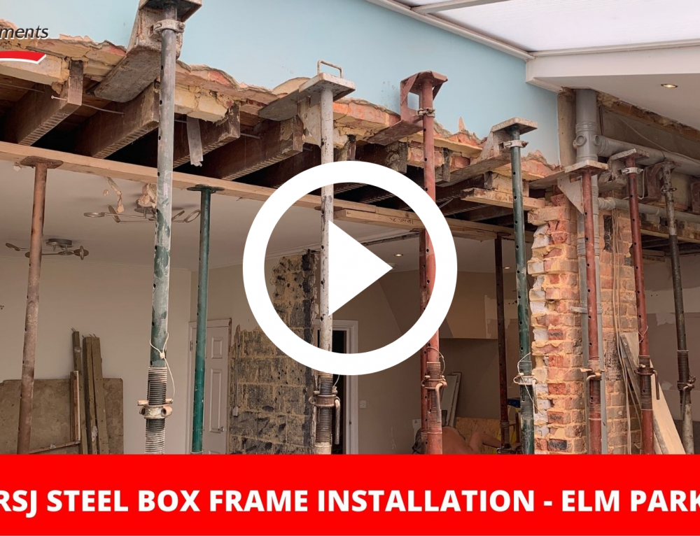 Chimney Stack Support with RSJ Steel Beam - Norbury Crescent - Building ...